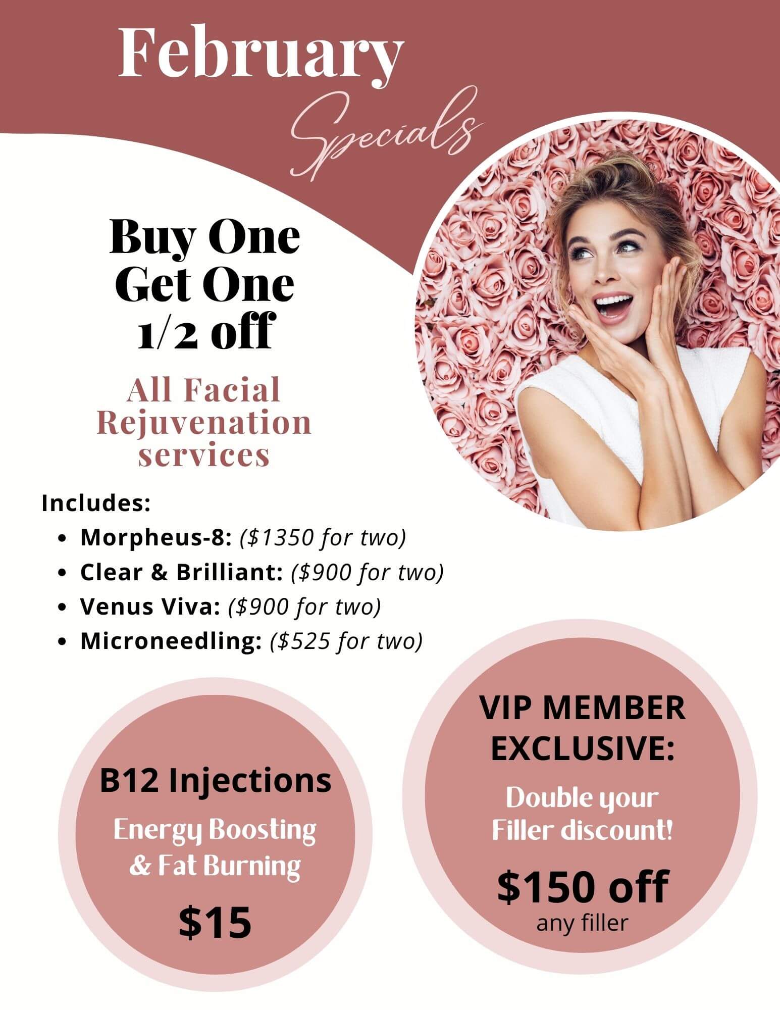 Monthly Promotions - Cosmetic Rejuvenation Center